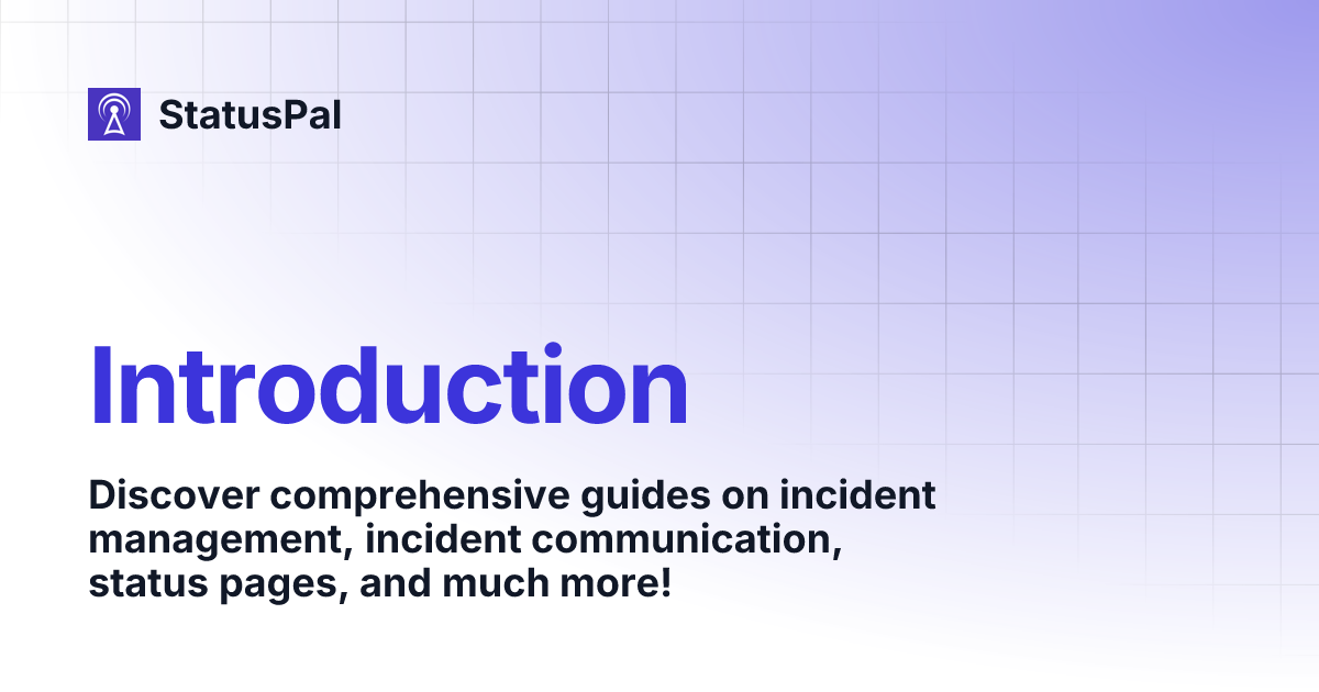 Introduction | Guides | StatusPal