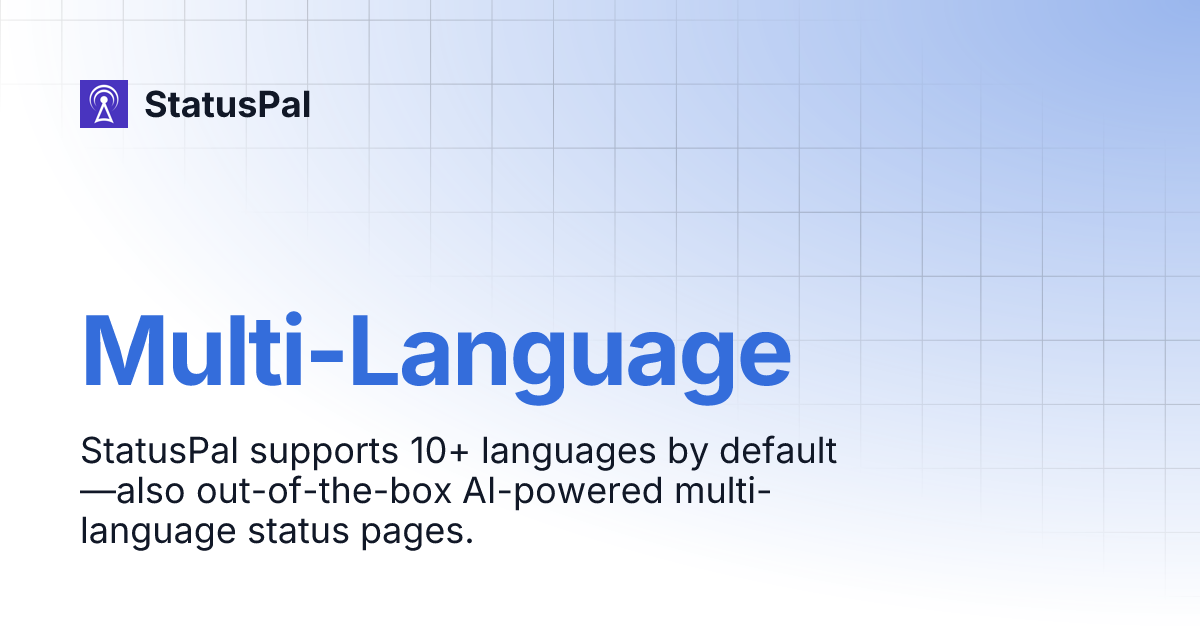 Multi-Language | StatusPal