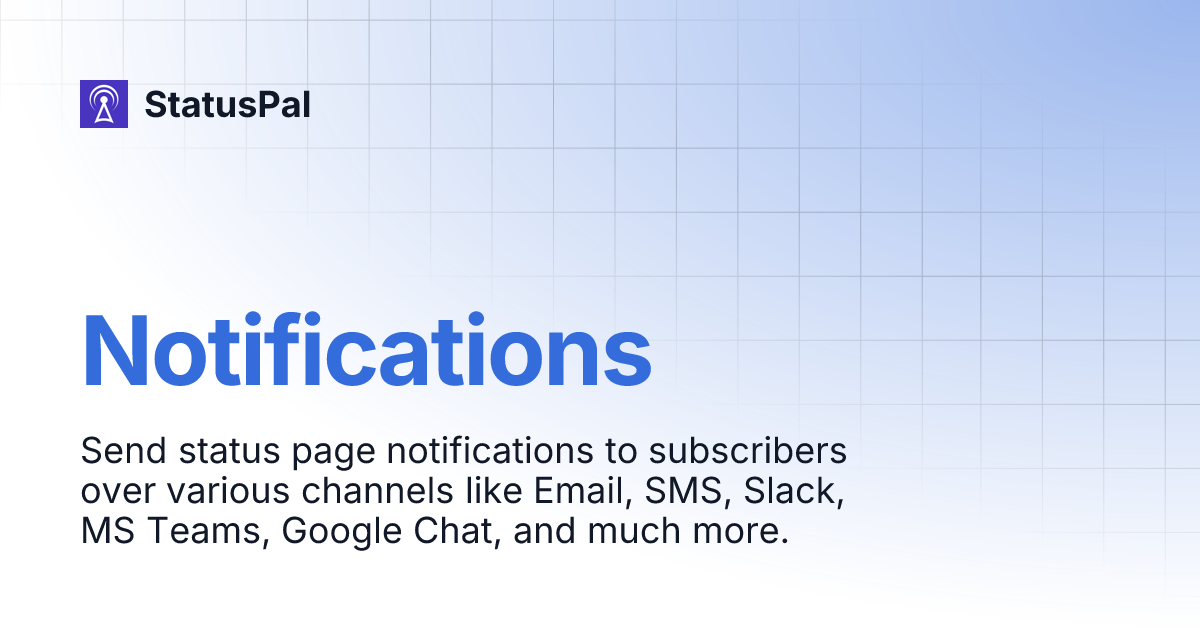 Notifications | StatusPal