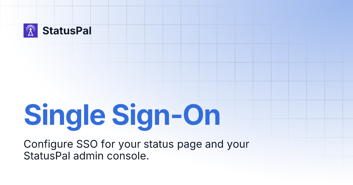 Single Sign-On | StatusPal